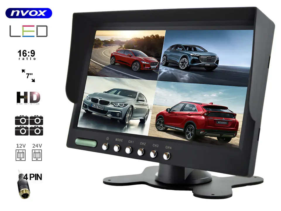 Monitor samochodowy lub wolnostojący lcd 7cali cali hd cofania i ... Monitor samochodowy lub wolnostojący lcd 7cali cali hd cofania i ...