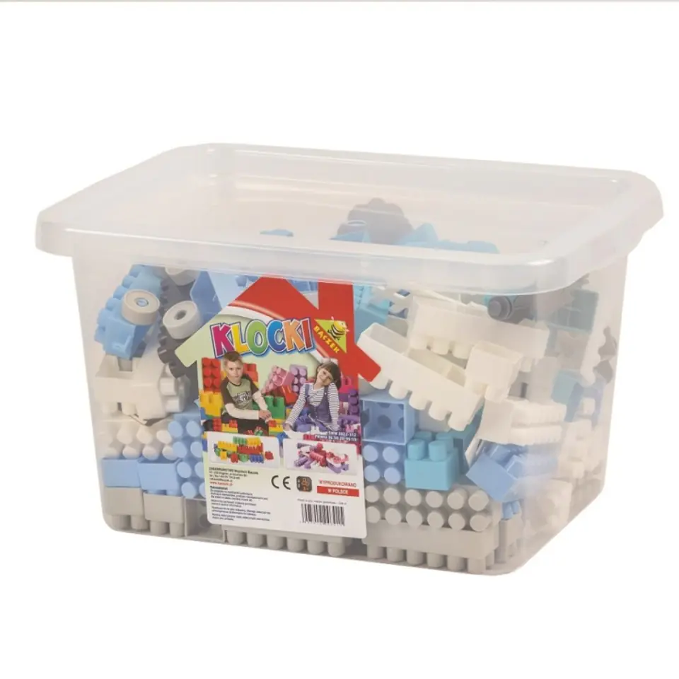 LARGE PLASTIC BLOCKS IN A CONTAINER 200 EL PASTEL COLORS | Wasserman.eu