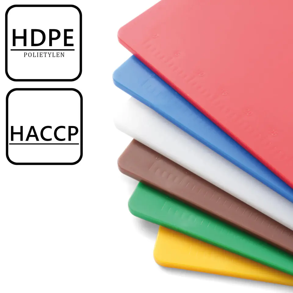 HACCP cutting board with perfect cut scoop red - Hendi 826416 ...