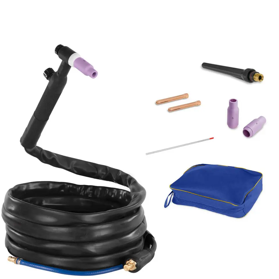 Welding cable with Pull TIG chuck 4m + gas line 6m | Wasserman.eu