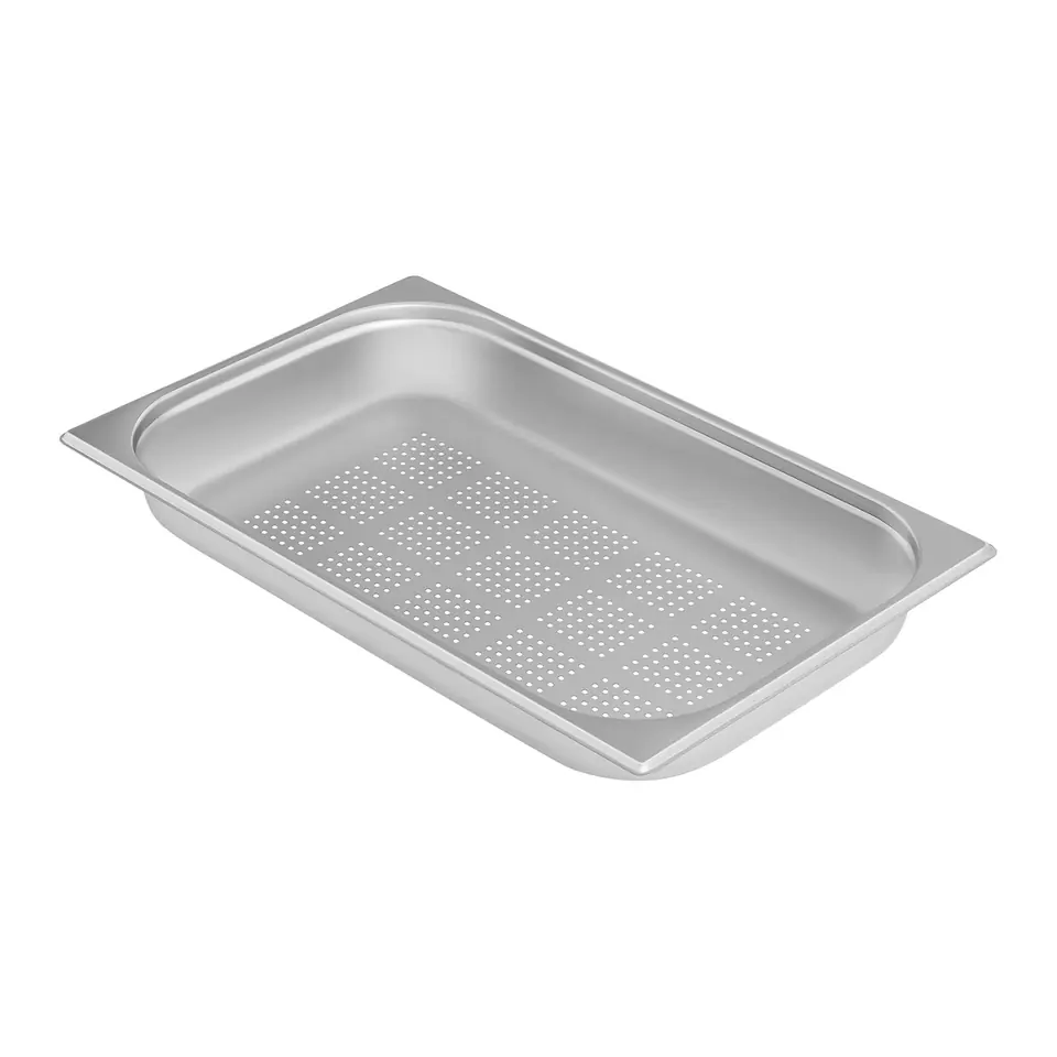 Perforated catering container steel GN1/1 depth 65 mm | Wasserman.eu