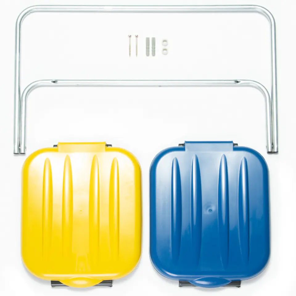 Hanging wall mount for waste segregation 2 colors - bags 120L ...