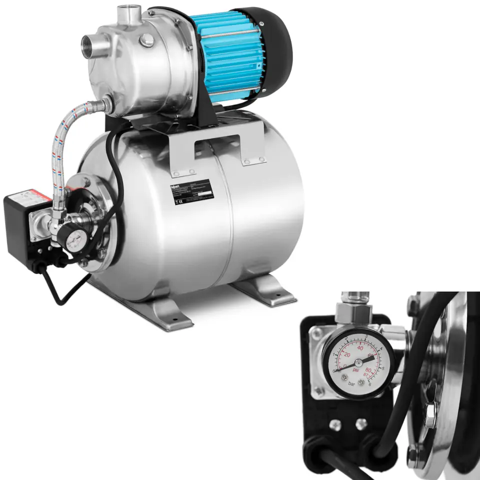 Self-priming pressure pump hydrophore for pumping water 19 l 3100 l/h ...