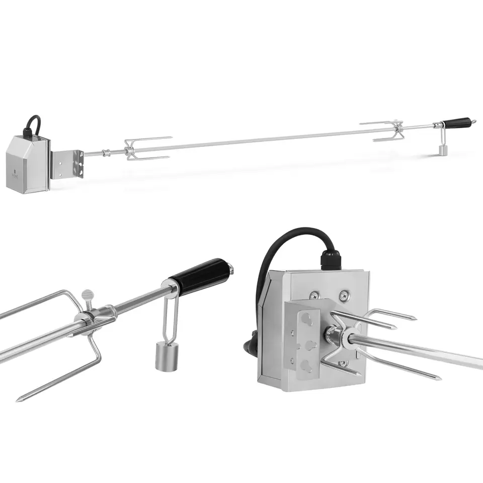 Rotary electric rotary grill made of stainless steel up to 10 kg ...
