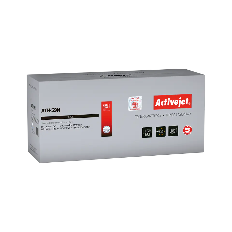 TONER ActiveJet for HP Laser Printer 59a CF259A) black with chi ...