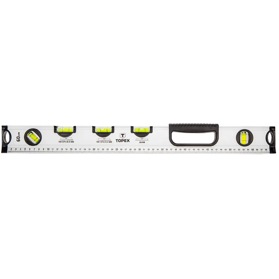 Special spirit level 60 cm, 5 libella, various angles | Wasserman.eu