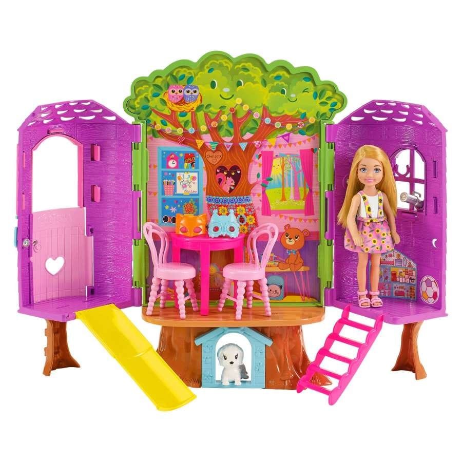 Lalka barbie chelsea domek na drzewie + akcesoria | Wasserman.eu