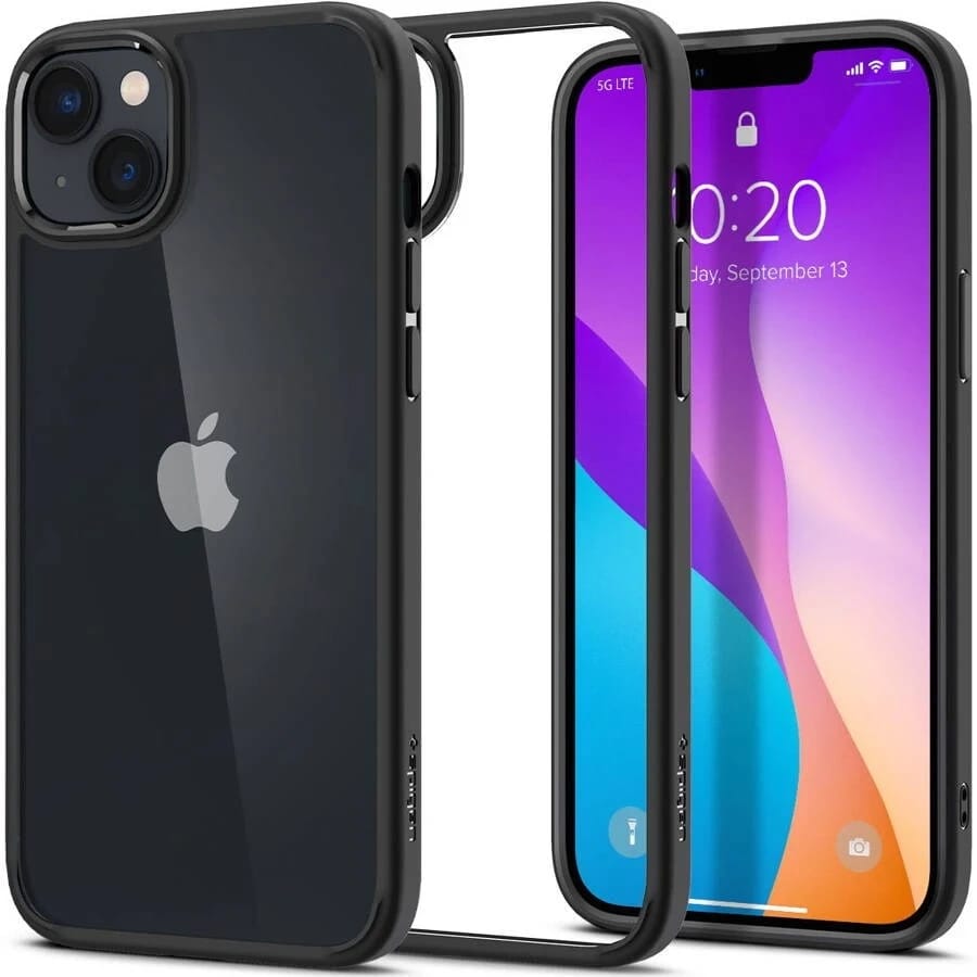 Etui do iPhone 14 Spigen Crystal Hybrid Matte Black | Wasserman.eu