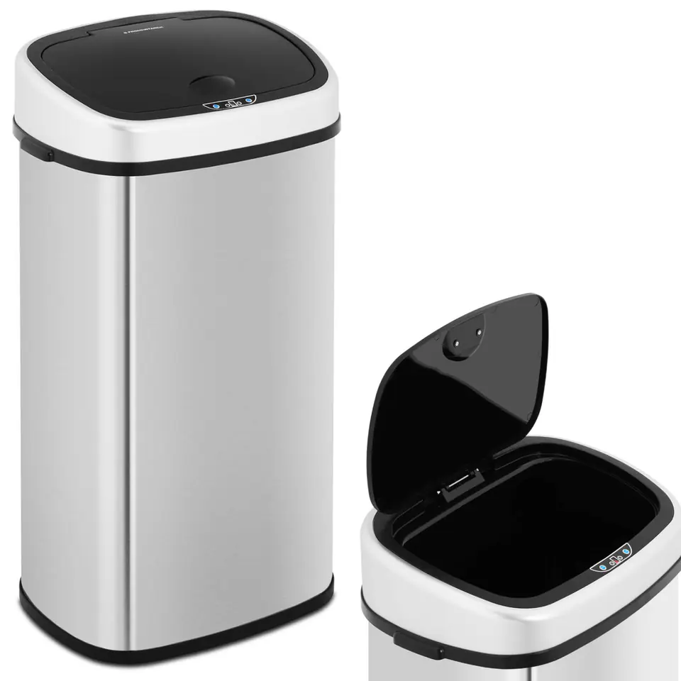 Waste bin automatic non-contact rectangular with motion sensor 30 cm 58 ...