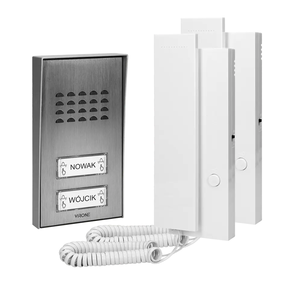 2-family intercom set, surface-mounted, LUPI MULTI | Wasserman.eu