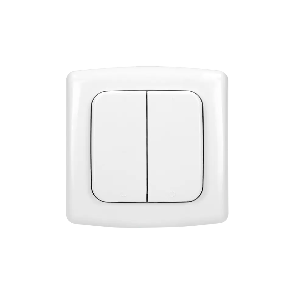 Dual surface-mounted switch, for remote control of flush-mounted ...