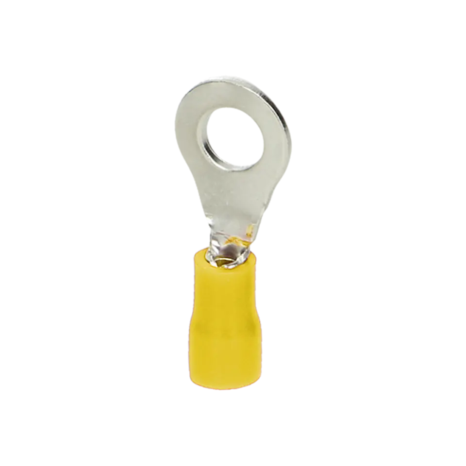 Insulated eyelet tip, maximum cross-section 6mm?, eyelet for screw: M4 ...