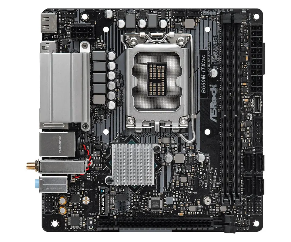 Asrock B660M-ITX/ac Intel B660 LGA 1700 mini ITX | Wasserman.eu