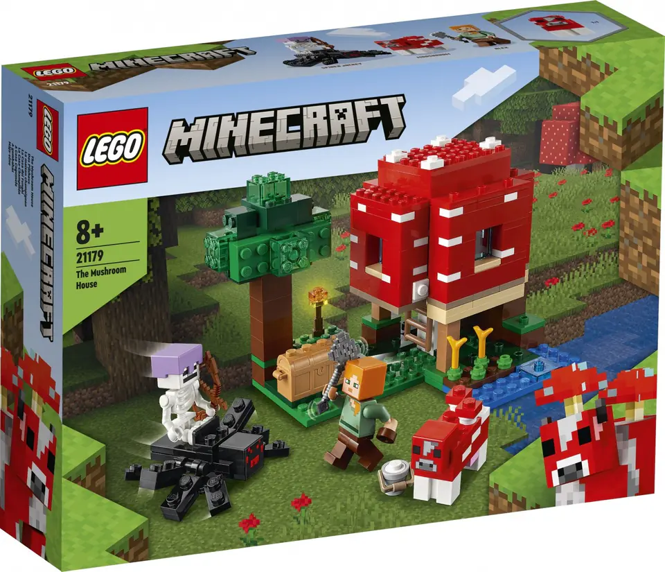Bricks Minecraft 21179 The Mushroom House | Wasserman.eu