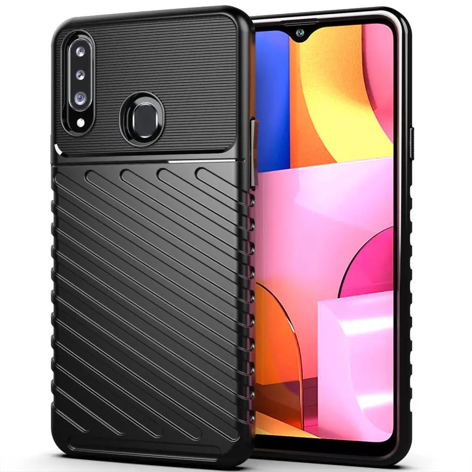Case SAMSUNG GALAXY A20S Armoured Thunder Case black | Wasserman.eu