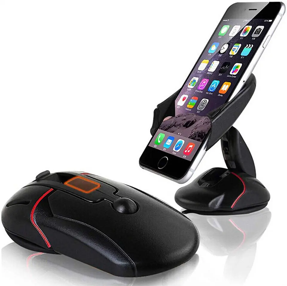 Foldable Car Holder for Windshield / Cockpit Mouse Shape Black ...