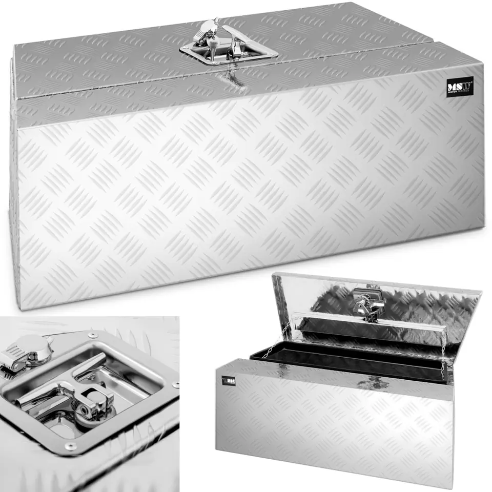 Transport tool box aluminium lockable 75 l 75 x 25 x 40 cm | Wasserman.eu